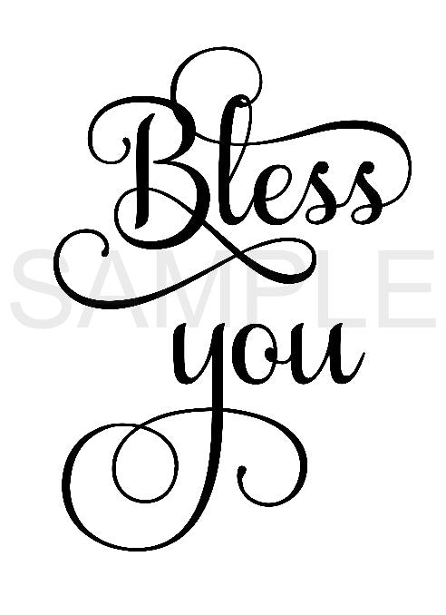 Bless You Jar DECAL (Jar NOT included) – Blue Daisy Dreamer