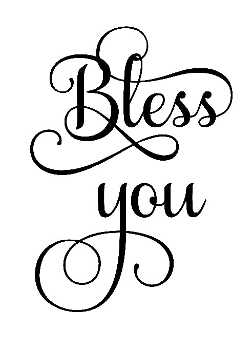 Bless You SVG - NO heart version (DIGITAL FILE) – Blue Daisy Dreamer