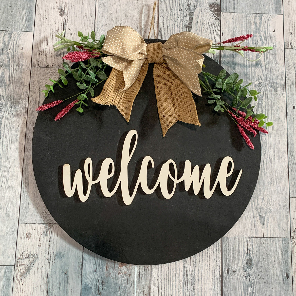 Welcome door sign – Blue Daisy Dreamer